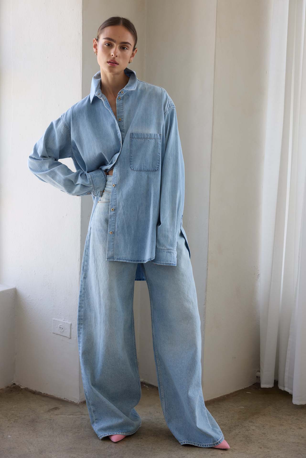 The Essential Shirt in Ice Indigo – Jamie Haller